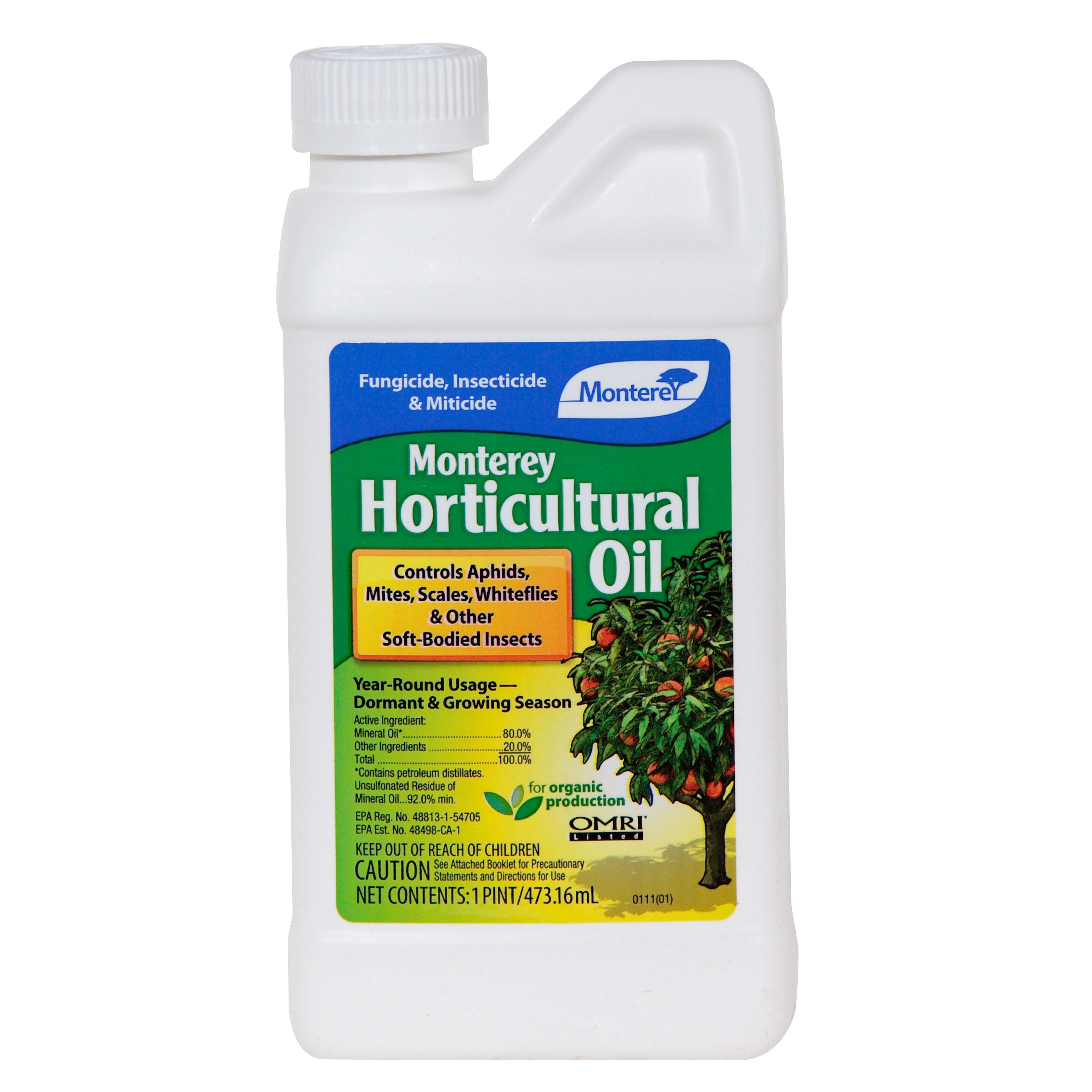 Monterey® Horticultural Oil - 16oz (1pt) - Concentrate - OMRI® Listed